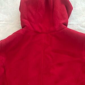 Covington | Jackets & Coats | Covington Red Hooded Peacoat Wool Blend ...